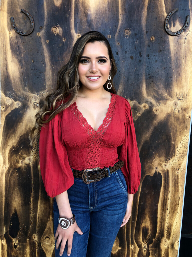 Ruby ” Crochet Neck Line Blouse Top (Terracotta ) Final Sale – Ale ...